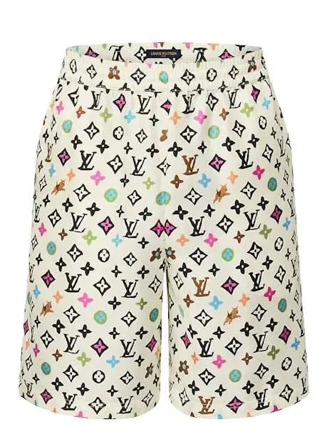 LOUIS VUITTON By Tyler, The Creator Printed Silk Shorts - Multicolor