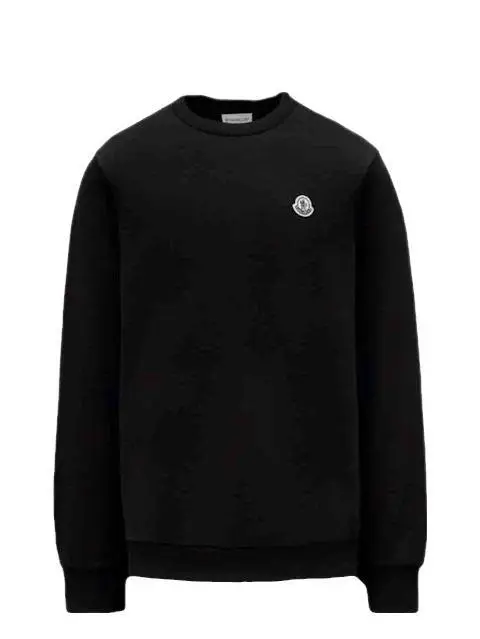 Moncler Logo Patch Sweatshirt - Black