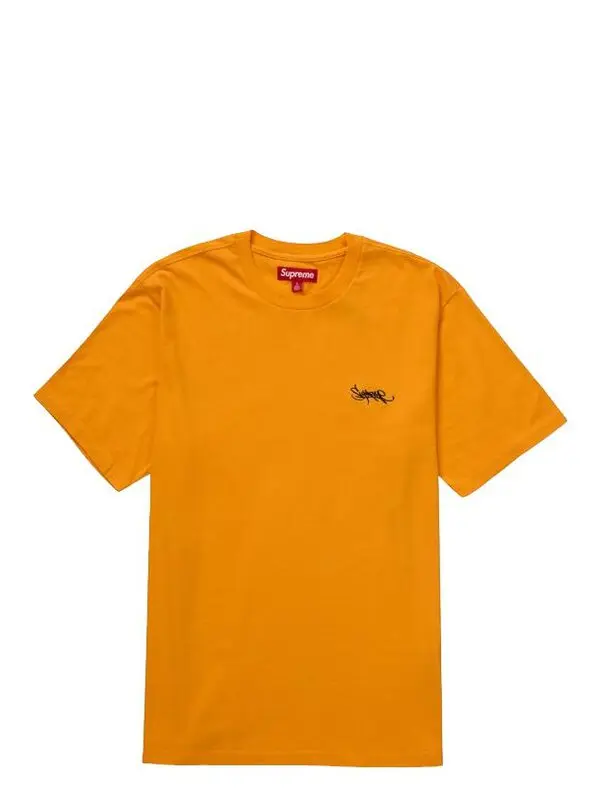 Supreme Washed Tag Short Sleeve Top - Orange