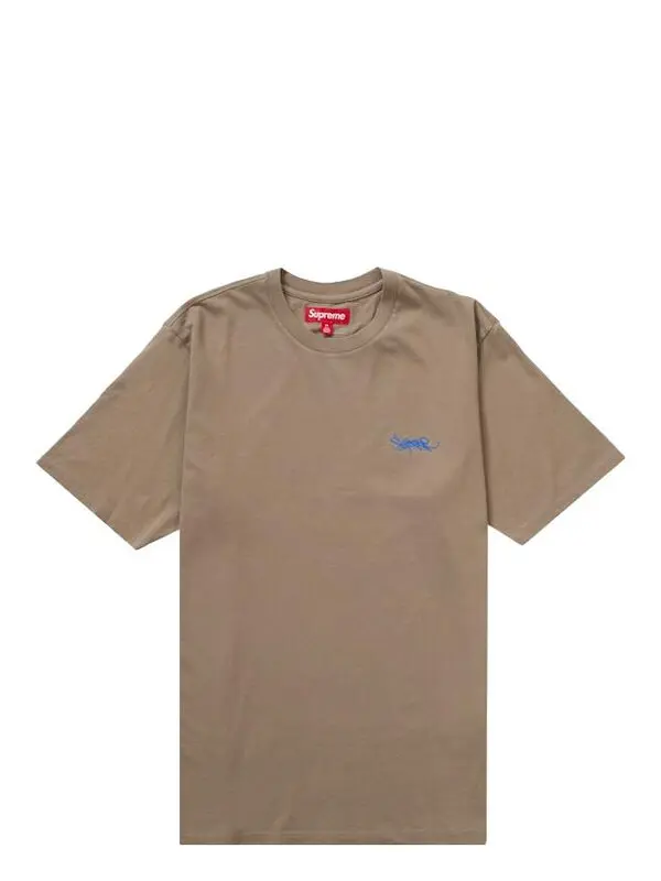 Supreme Washed Tag Short Sleeve Top - Dusty Olive