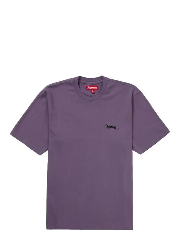Supreme Washed Tag Short Sleeve Top - Lavender