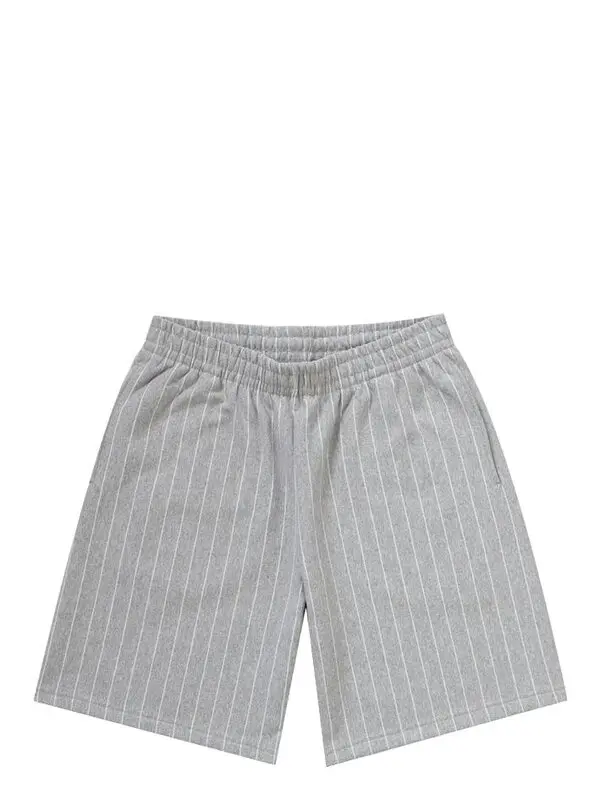 Supreme Pinstripe Sweatshort - Heather Grey