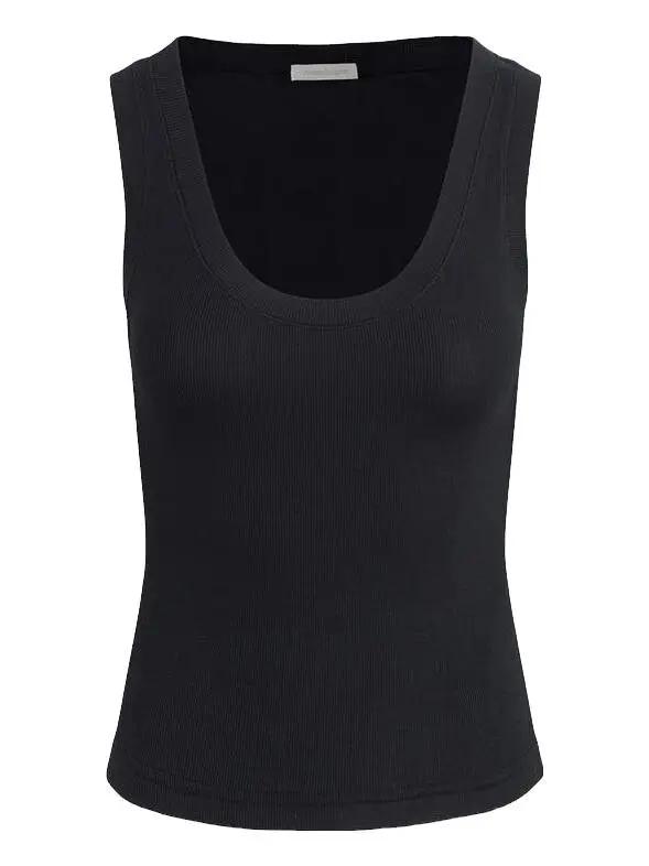 FAVORITE DAUGHTER The Rib Tank - Black