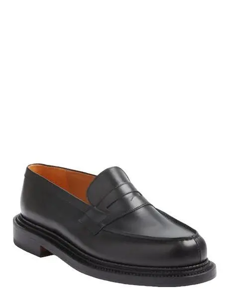 J.M. WESTON Triple Sole 180 Penny Loafer - Black