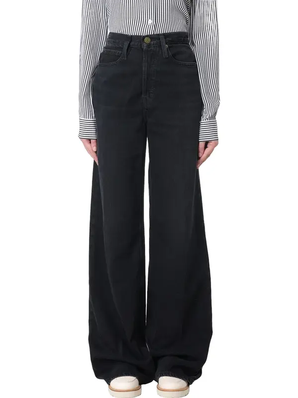 FRAME Wide Leg Jeans - Black