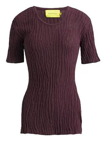 MARQUES' ALMEIDA Knitted Lightweight Knit Top - Purple