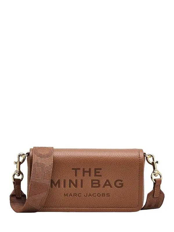 Marc Jacobs The Mini Bag Leather Crossbody - Argan Oil/gold