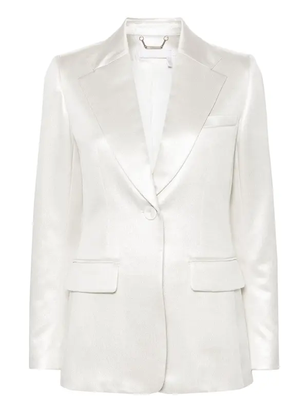 Chloé Single-breasted Blazer - Silver