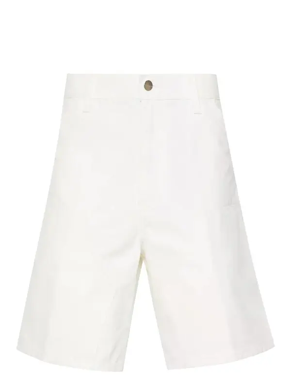 Carhartt Work In Progress Double Knee Cotton Shorts - White
