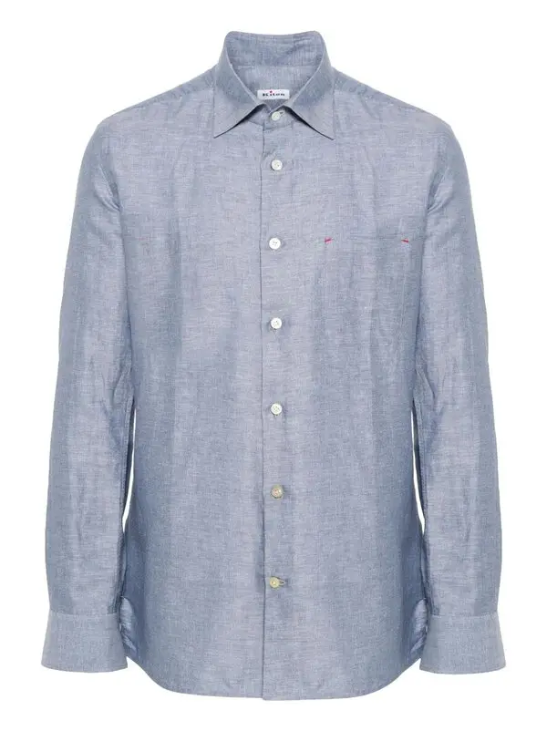 Kiton Nerano Long-sleeve Shirt - Blue