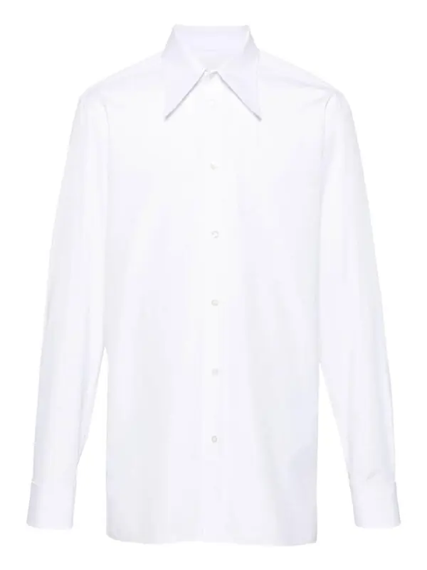 MAISON MARGIELA Four-stitch Cotton Shirt - White