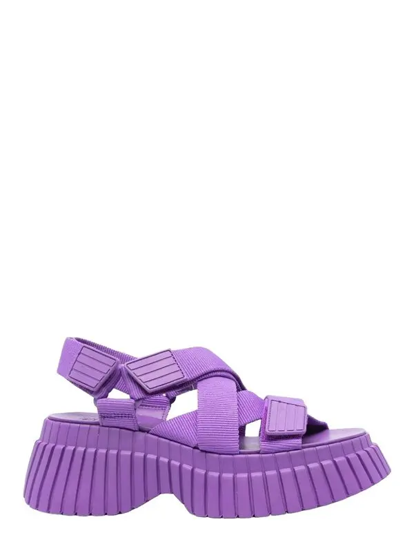 Camper Bcn 70mm Touch-strap Sandals - Purple