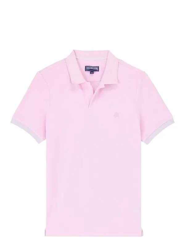 Vilebrequin Logo-embroidered Organic Cotton Polo Shirt - Pink