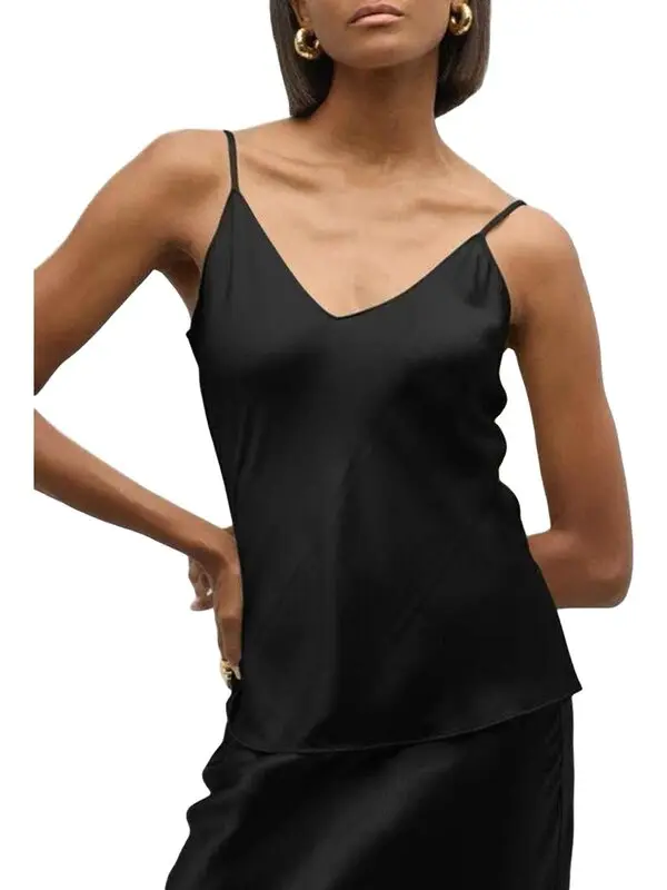 Sablyn Gloria Silk Camisole - Black