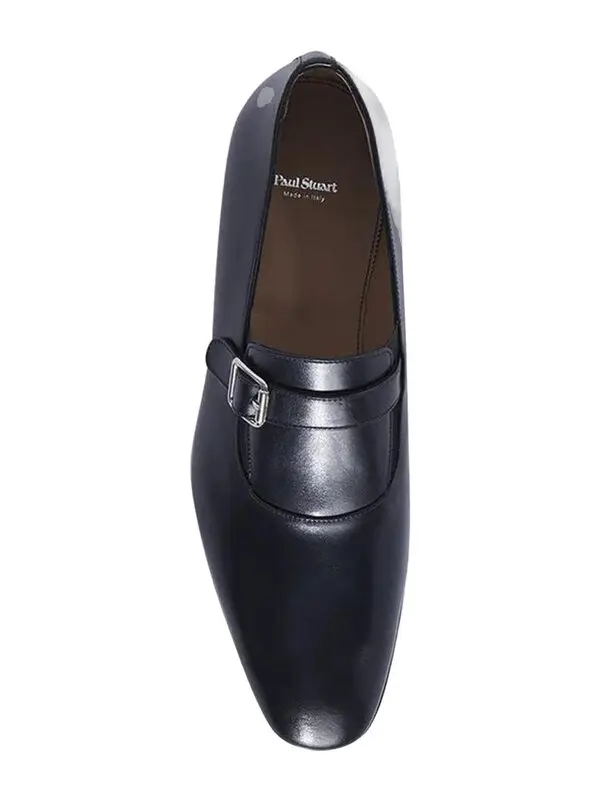 PAUL STUART Horace Leather Loafers - Black