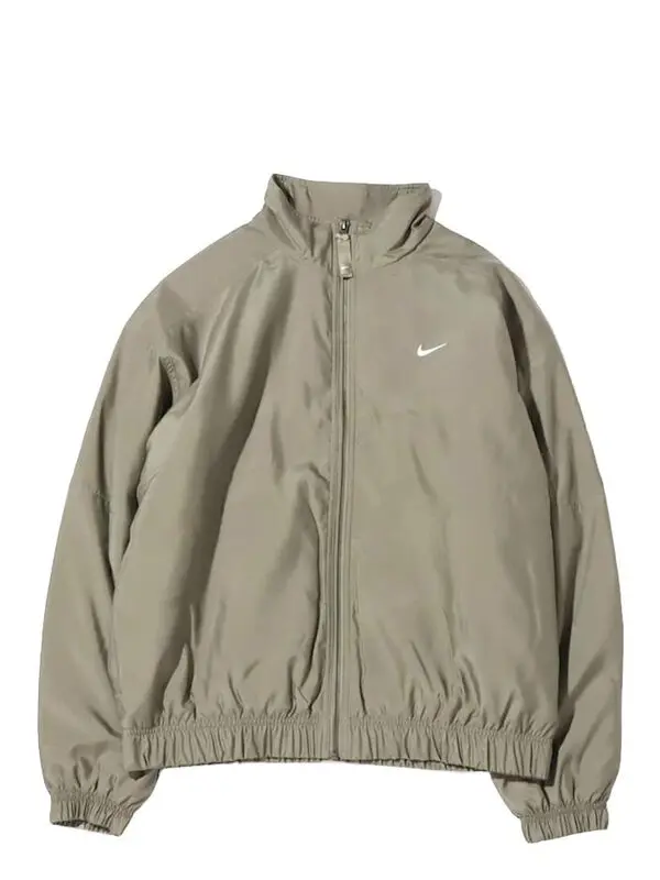 Nike Solo Swoosh Satin Bomber Jacket - Light Army