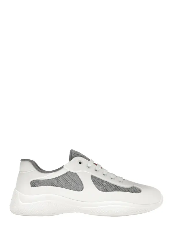 Prada America's Cup Lace-up Sneakers - White/grey