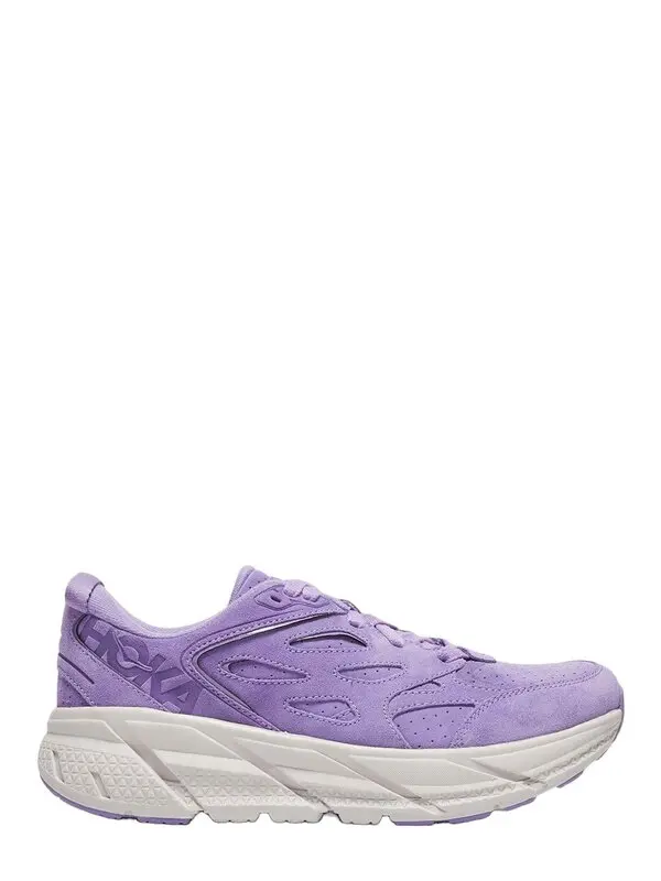 Hoka One One Bondi L Suede Sneakers - Chalk Violet/lilac Ash