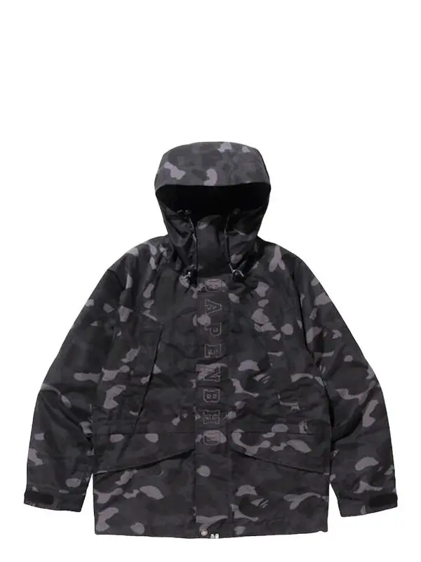 BAPE Camo Snowboard Jacket - Black