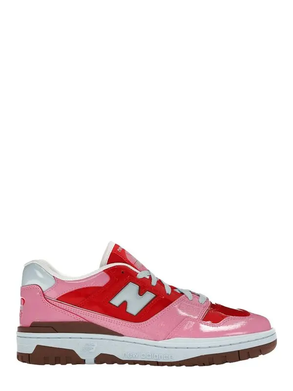NEW BALANCE 550 Y2k Patent Leather Sneakers - Red/pink/brown