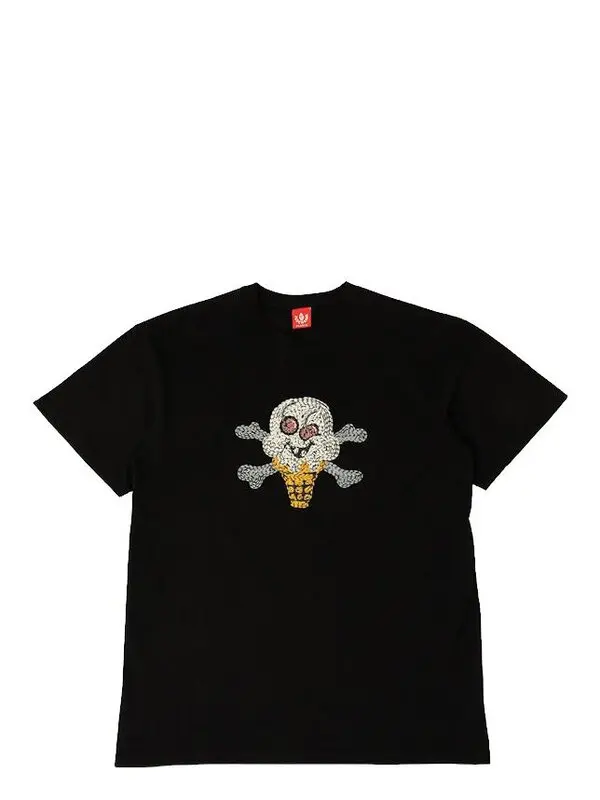 HARVEY NICHOLS Cherry Face Tee Shirt - Black