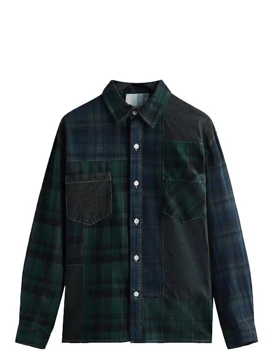 Kith Patchwork Berkeley Buttondown Shirt - Conifer
