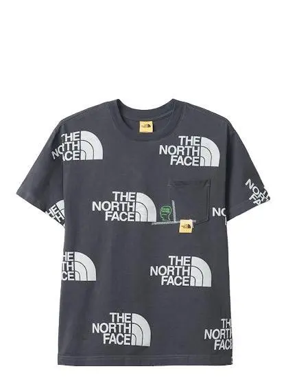 The North Face X Brain Dead Pocket Tee Shirt - Dark Grey