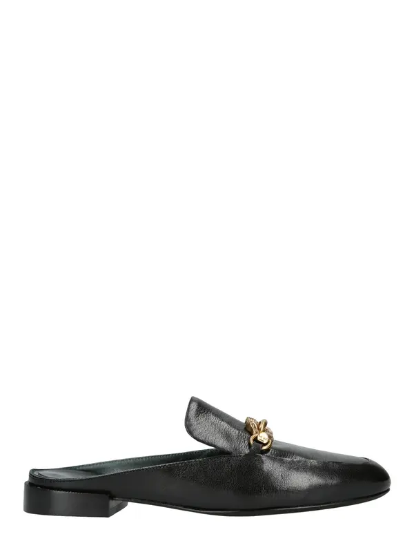 Tory Burch Leather Jessa Loafer Mules - Black
