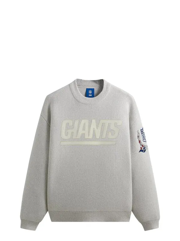 Kith For The Nfl: Giants Chunky Cotton Sweater - Grey
