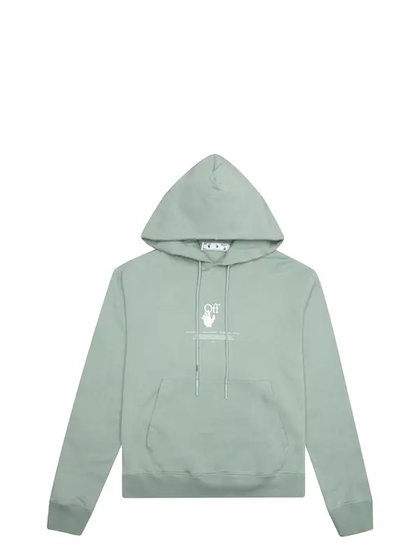 Off-White Offf" Hoodie - Green