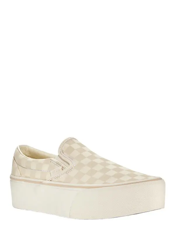 VANS Classic Slip On Platform Sneakers - Marshmallow