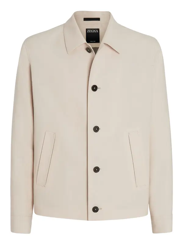 Zegna Chore Linen Shirt Jacket - Neutrals