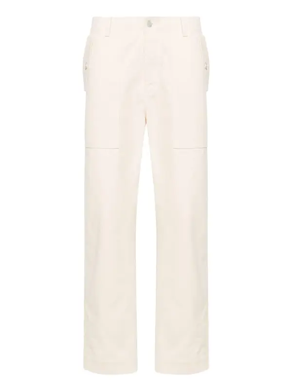 Maison Kitsuné Mid-rise Straight-leg Jeans - Neutrals