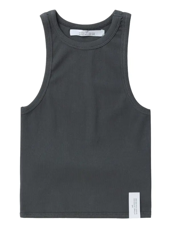 Rokh Ribbed-knit Tank Top - Grey