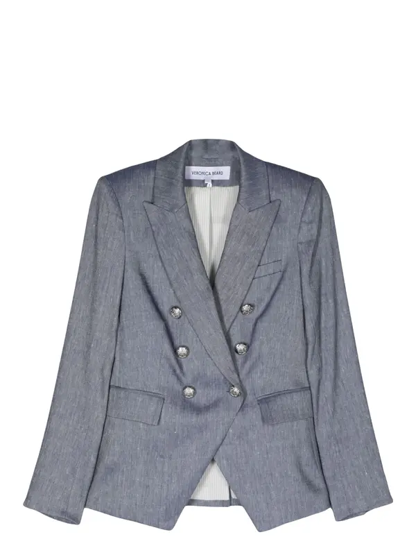 Veronica Beard Dickey Double-breasted Blazer - Blue