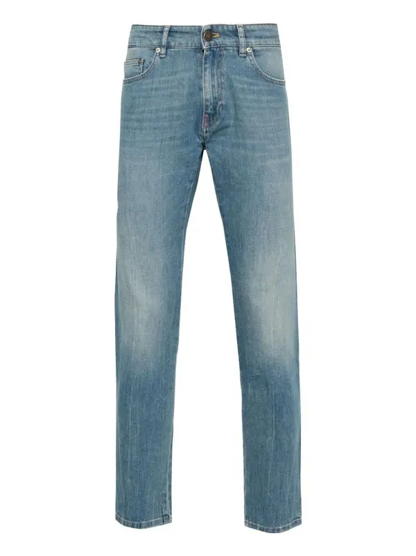 PT TORINO Stonewashed Slim-cut Jeans - Blue