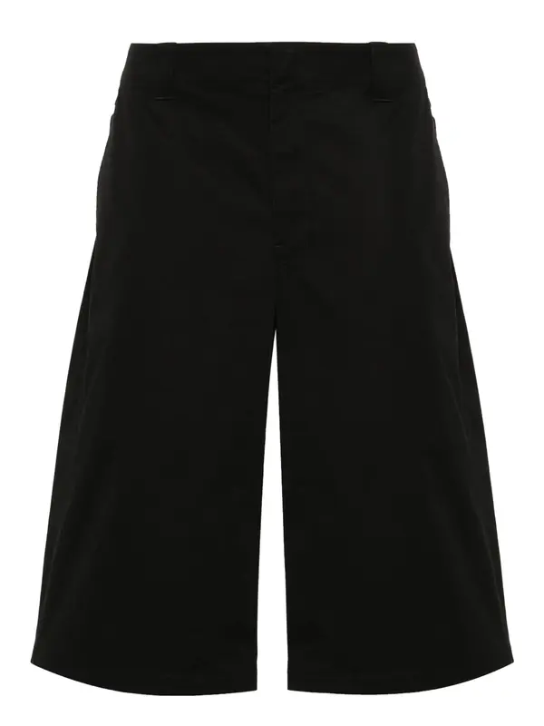 LEMAIRE Twill Weave Bermuda Shorts - Black