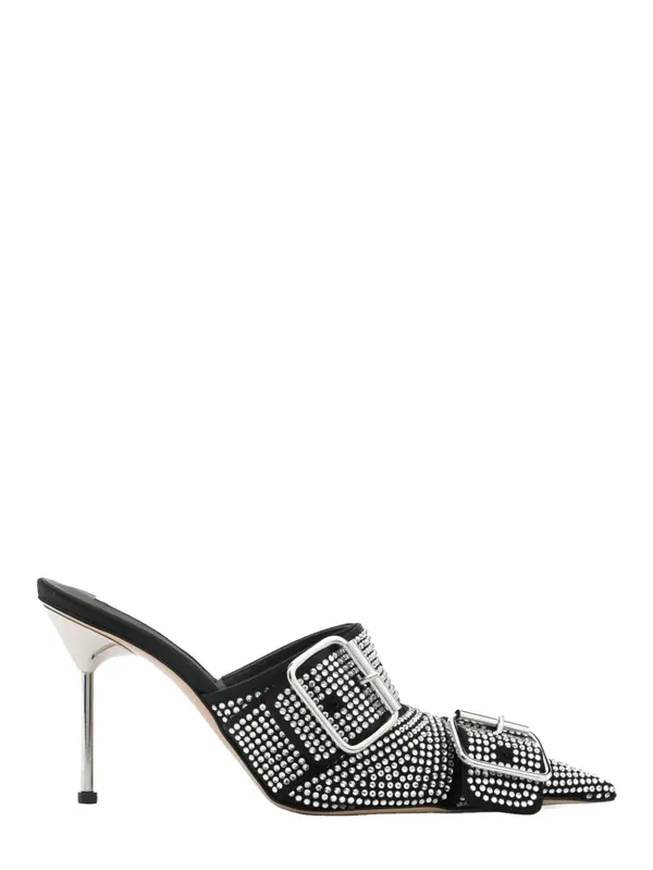 Giuseppe Di Morabito 100mm Crystal-embellished Mules - Black