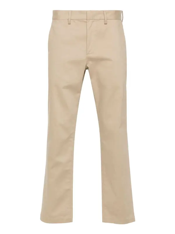 Saint Laurent Strech-cotton Chino Trousers - Neutrals