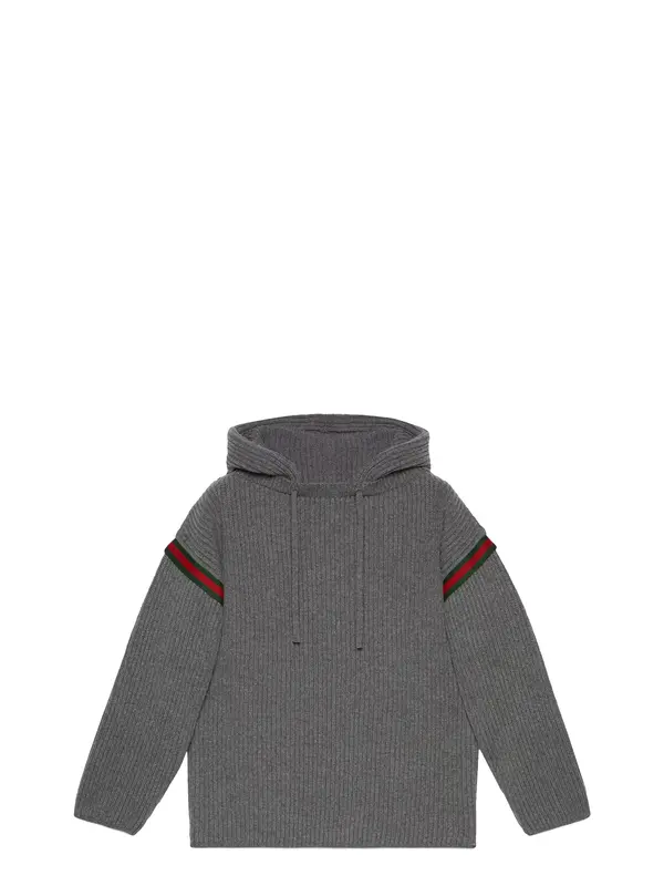Gucci Wool Zipped Sweatshirt - Gray