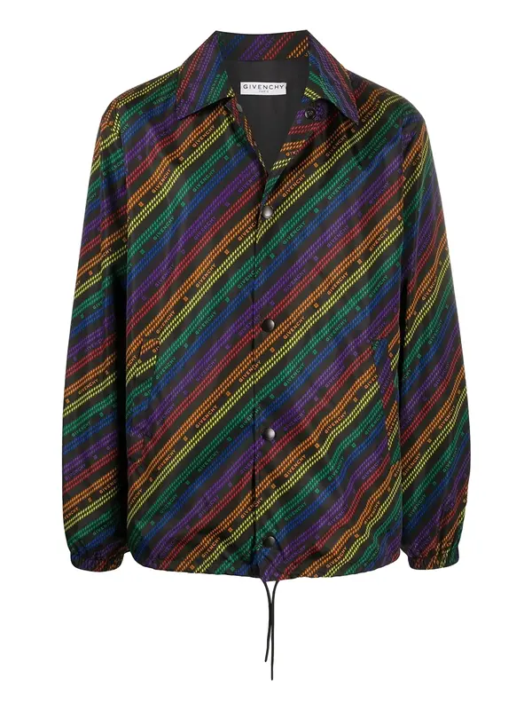 Givenchy Rainbow Chain Nylon Jacket - Black