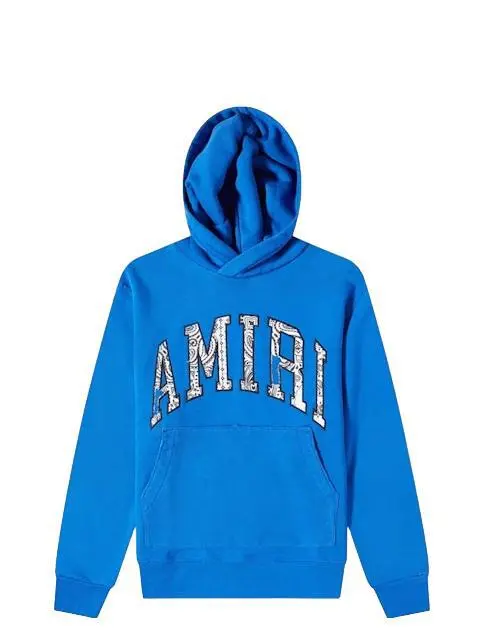 Amiri Bandana Applique Hoodie - Blue