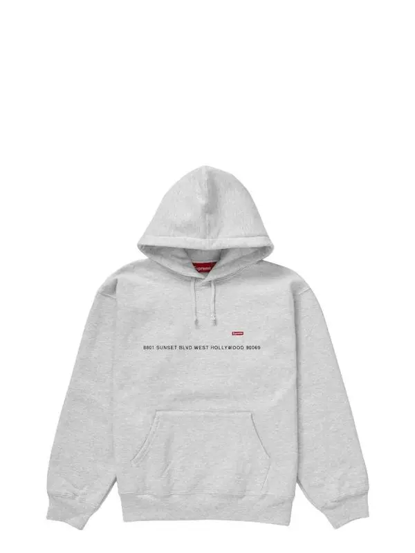 Supreme Small Box Hooded Sweatshirt - Heather Grey