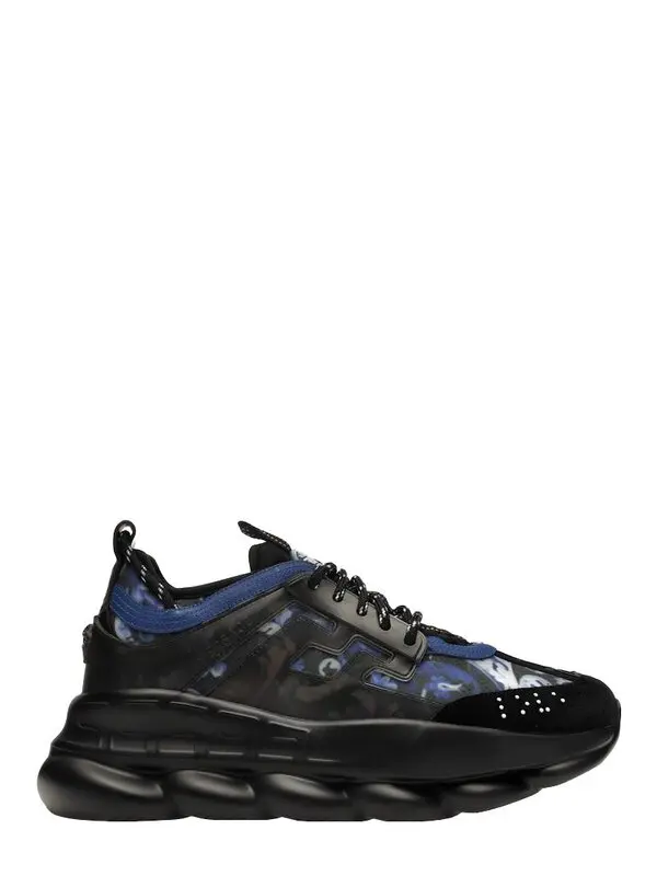 Versace Chain Reaction Baroccoflage Sneakers - Blue Print