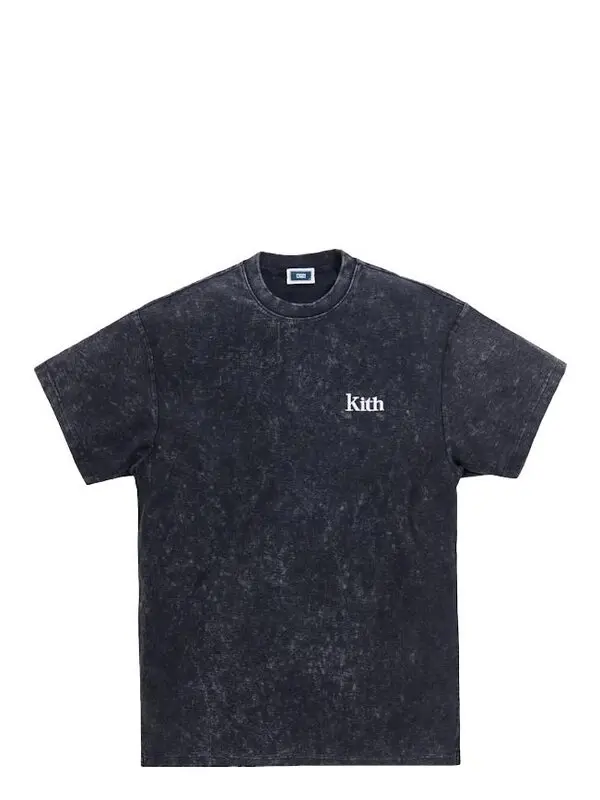 Kith Stone Wash Tee Shirt - Moonless Night