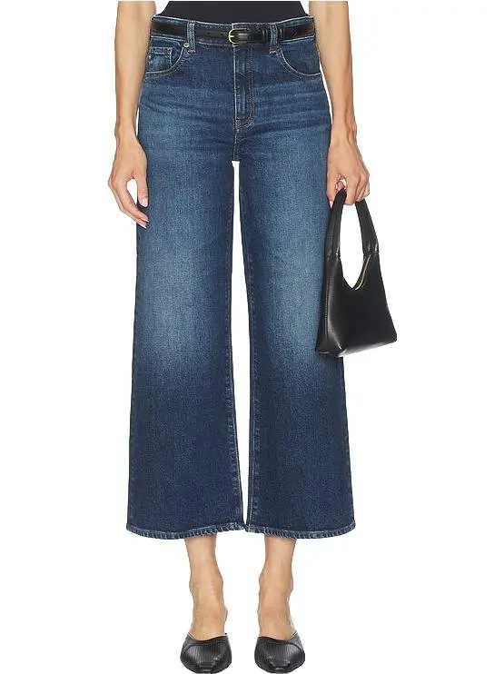 Ag Saige Wide Leg Crop Jeans - Veiled