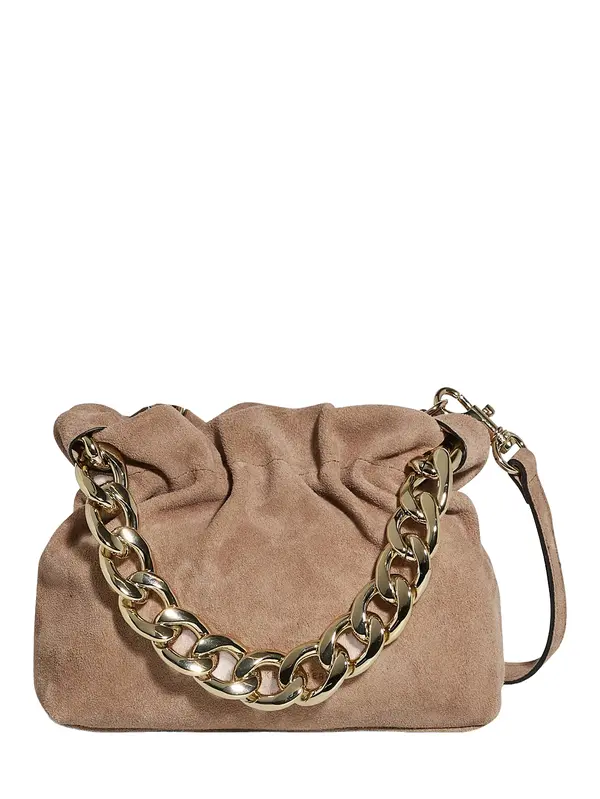 AIMEE Convertible Top Handle Bag - Vachetta Suede