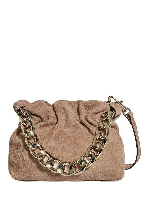 AIMEE Convertible Top Handle Bag - Vachetta Suede