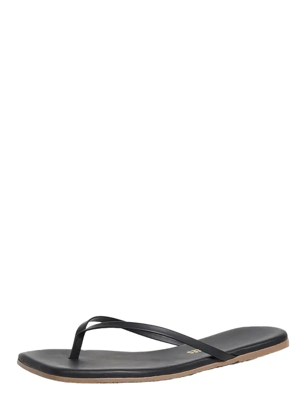 Tkees Square Toe Flip Flops - Black