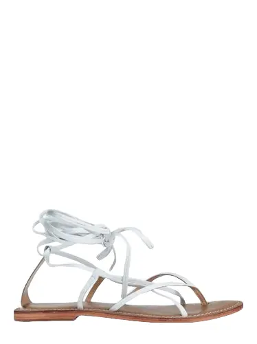 CB FUSION Leather Thong Sandal - White